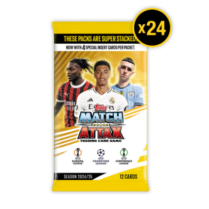 Match Attax UCC 24/25 Full Box x 24 Packs / การ์ดฟุตบอลแมตช์แอทแทค UCC ...